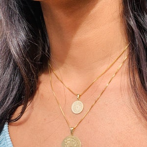 18K Affirmation Necklace, Positive Mantra Necklace, I Am Worthy ...