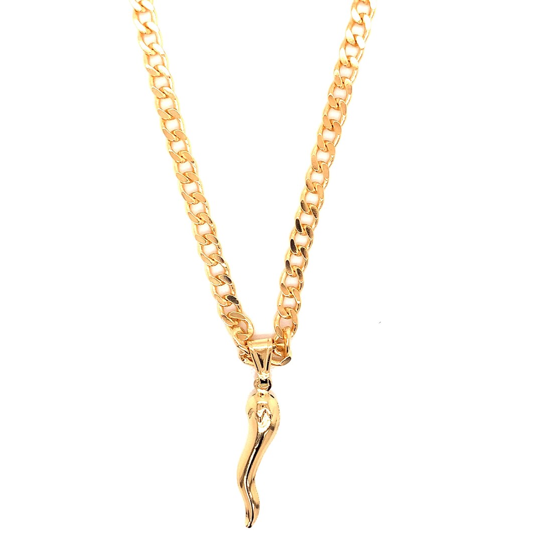 18k Gold Filled Italian Horn Necklaceitalian Cornicello Gift - Etsy