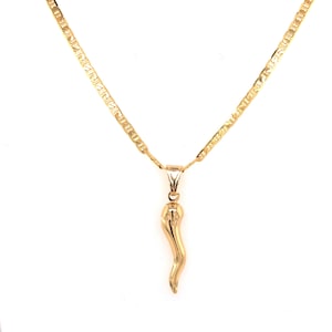 18k Waterproof Italian Horn Rope Necklace,italian Cornicello Gift for ...