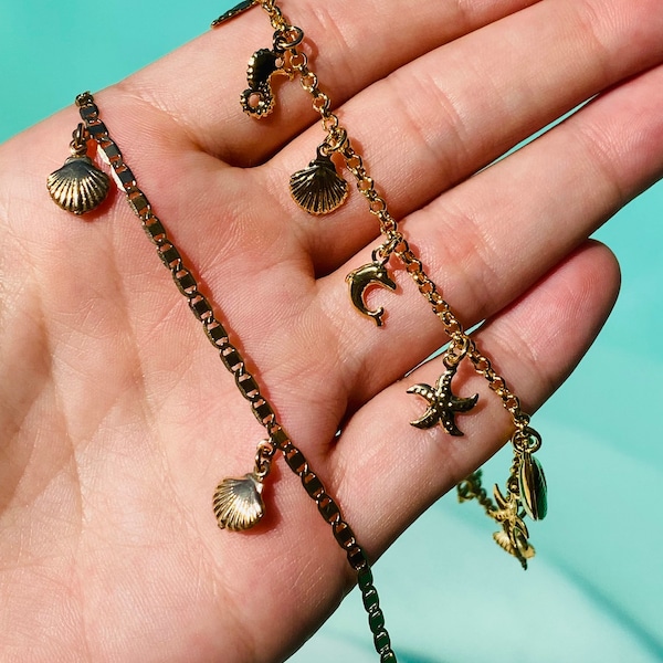 Seashell Anklet - Etsy