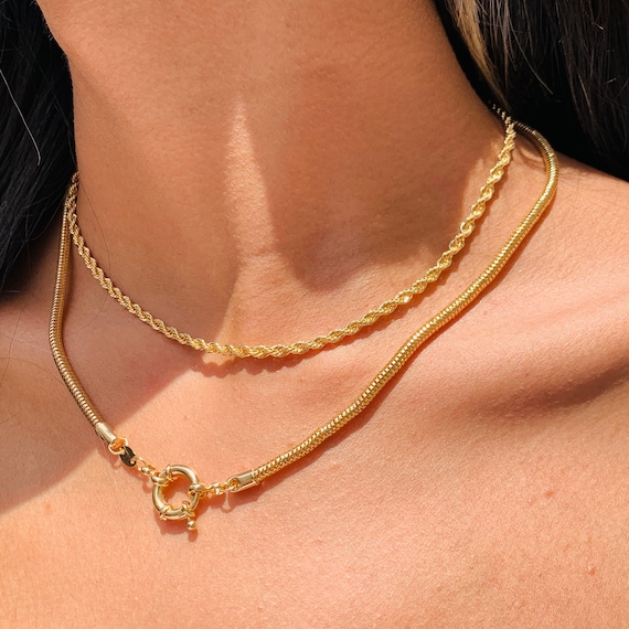 18k gold necklace womens store