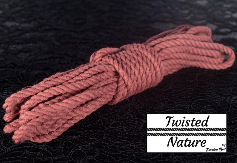Marsala Wine Twisted Cotton Rope Set for BDSM Bondage Kink. - Etsy