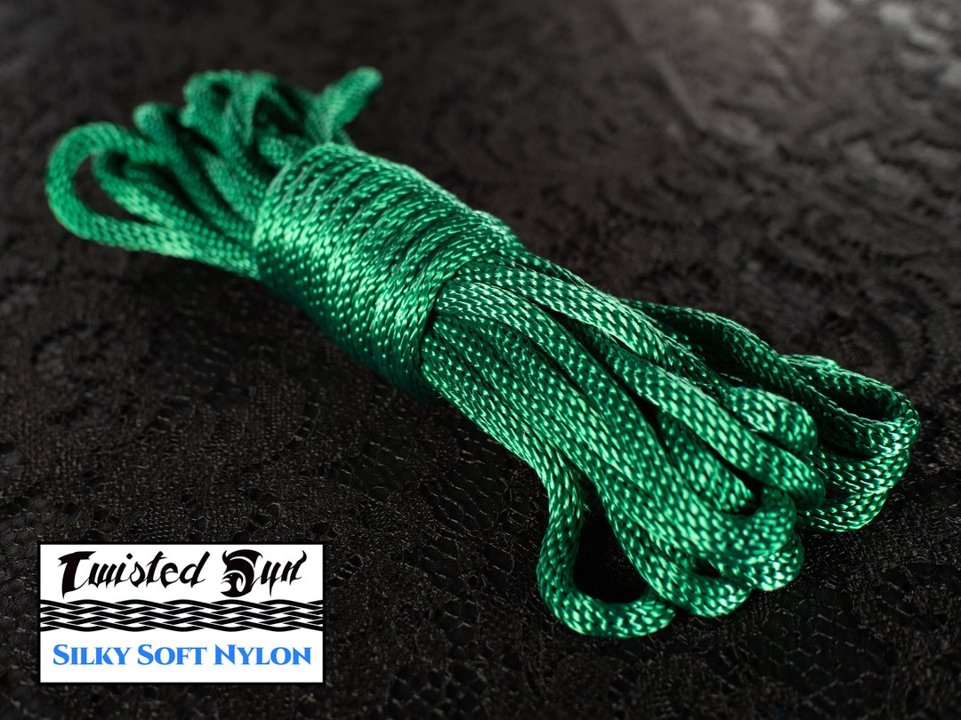 Emerald Green Nylon Bondage Rope 1/4 6mm No U.S. or Canada Import Fees ...