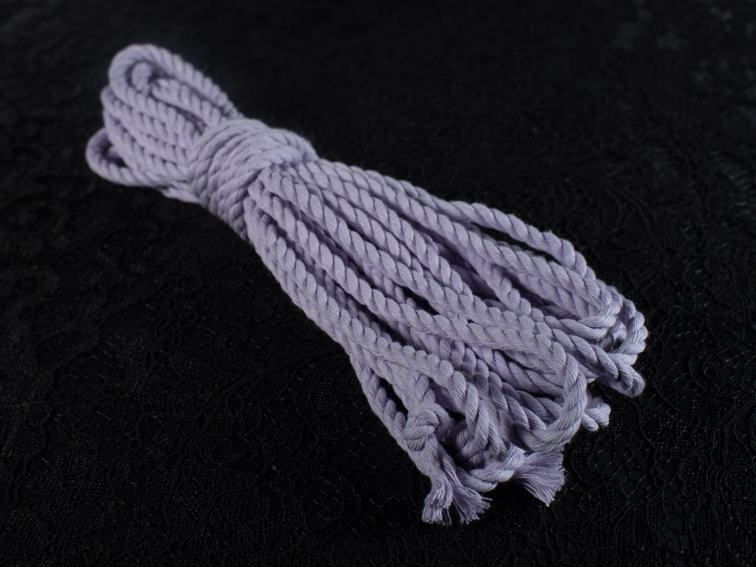 Lavender Twisted Cotton Rope for Bondage and Shibari - Etsy