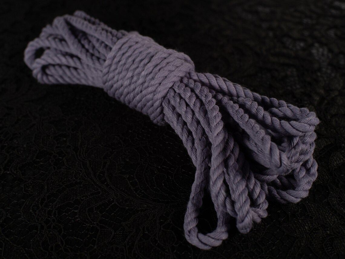 Purple Haze Twisted Cotton Rope Set for BDSM Bondage Kink. | Etsy