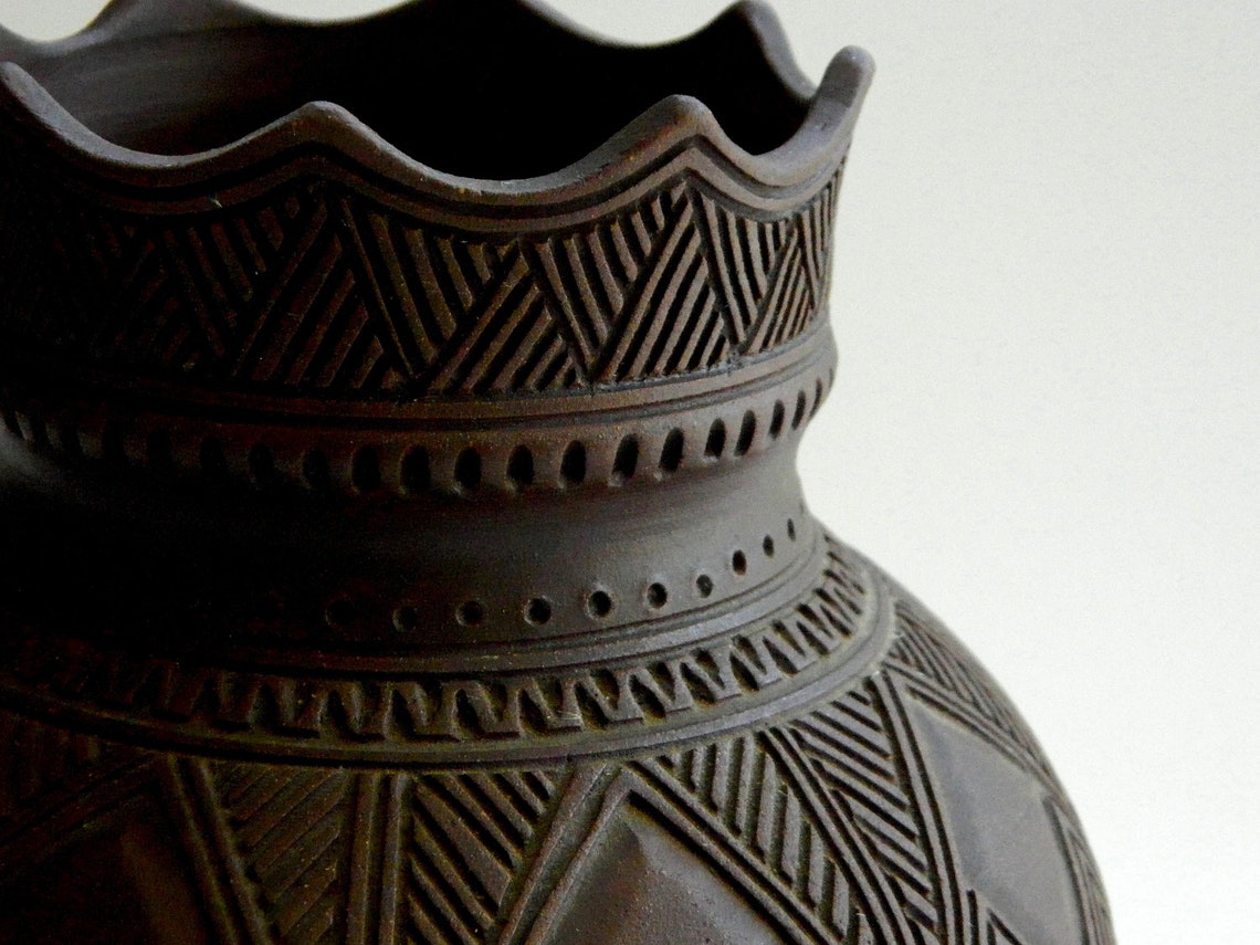 Native American Pottery Signed Talking Earth Steve Smith Haudenosaunee ...
