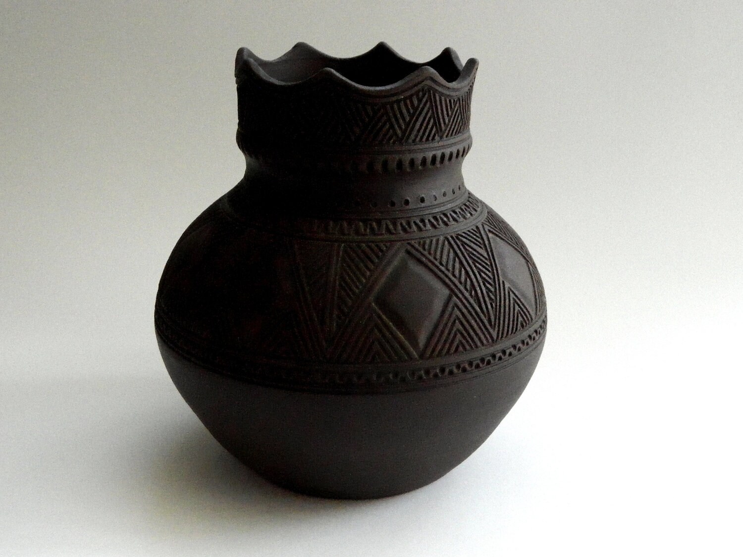Native American Pottery Signed Talking Earth Steve Smith Haudenosaunee ...