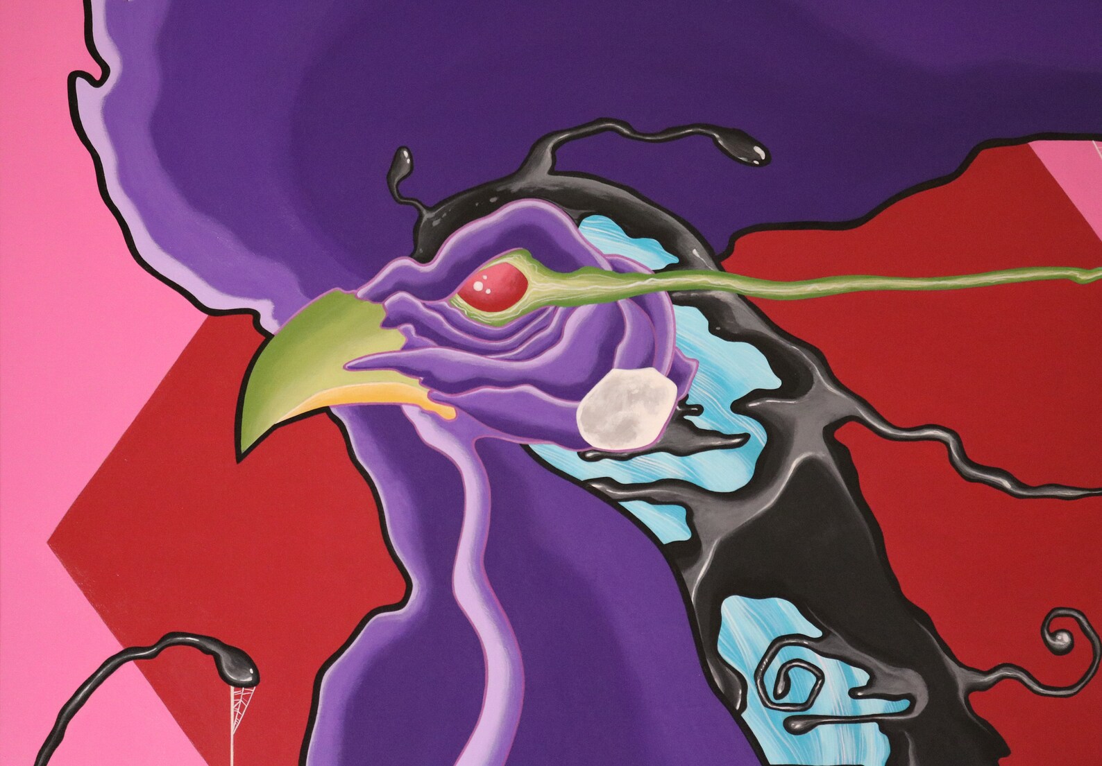 Drippy Rooster Original Painting Acyrlic sobre lienzo de madera 18 x 24 ...