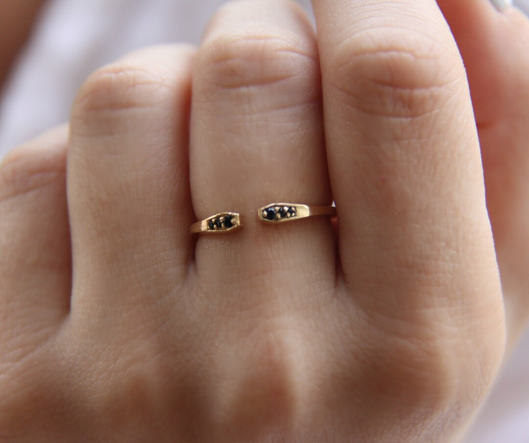 Delicate Gold Ring, Gold Ring, Gold Stacking Ring, Zircon Ring, Thin ...