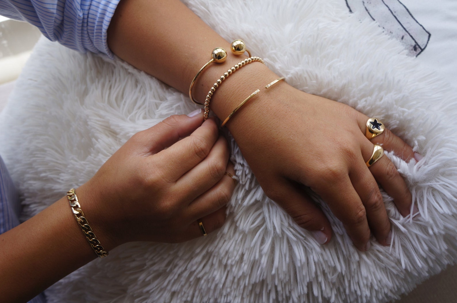 Open Cuff Bangle Bracelet Delicate Gold or Silver Bracelet - Etsy