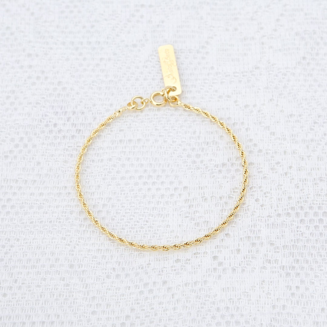 Dainty Gold Filled Bracelet, Delicate Gold Chain Bracelet, Layering ...