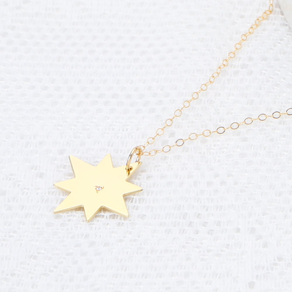 Gold Star Necklace Dainty Gold Necklace Layered Necklace - Etsy