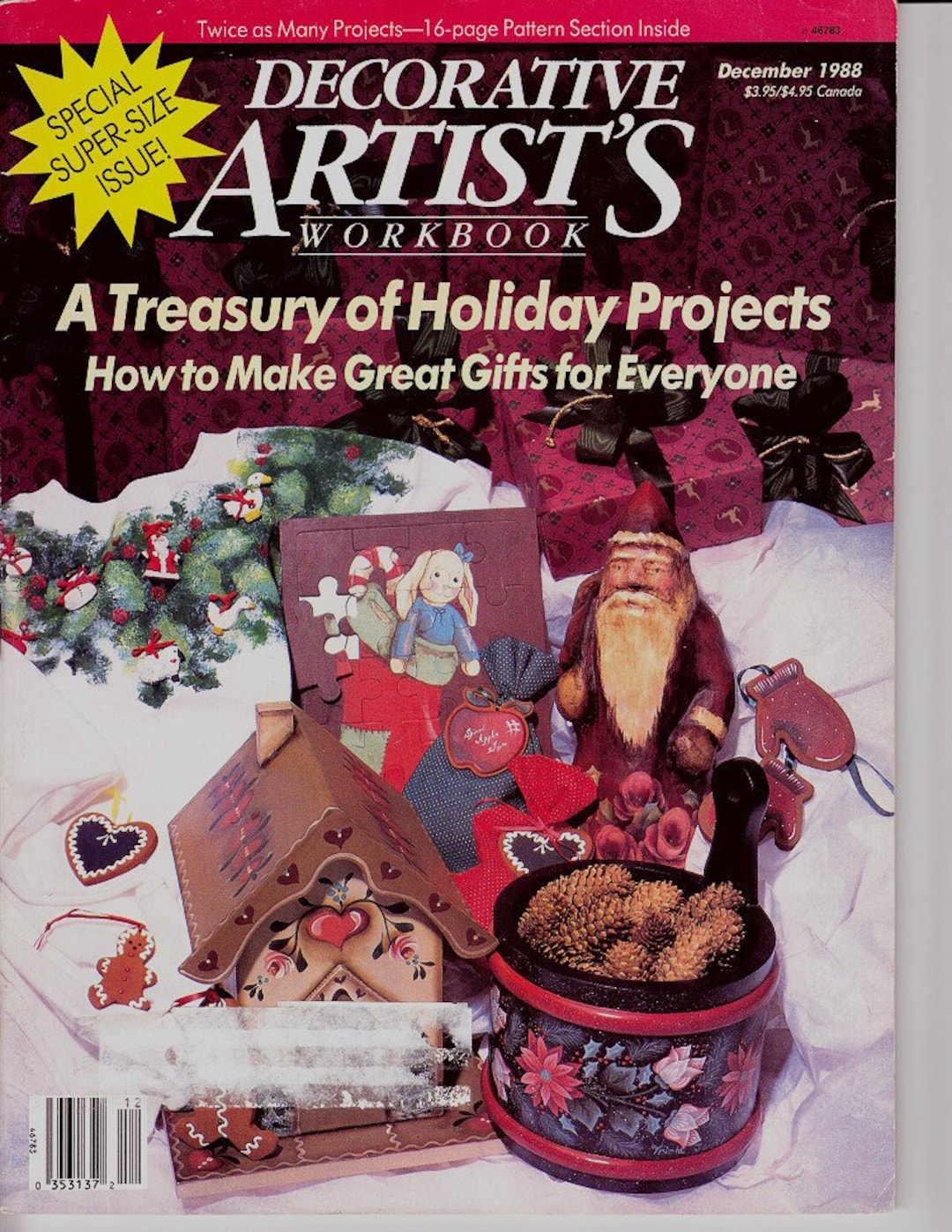 Decorative Artist's Workbook Magazine December 1988, Tole Painting ...