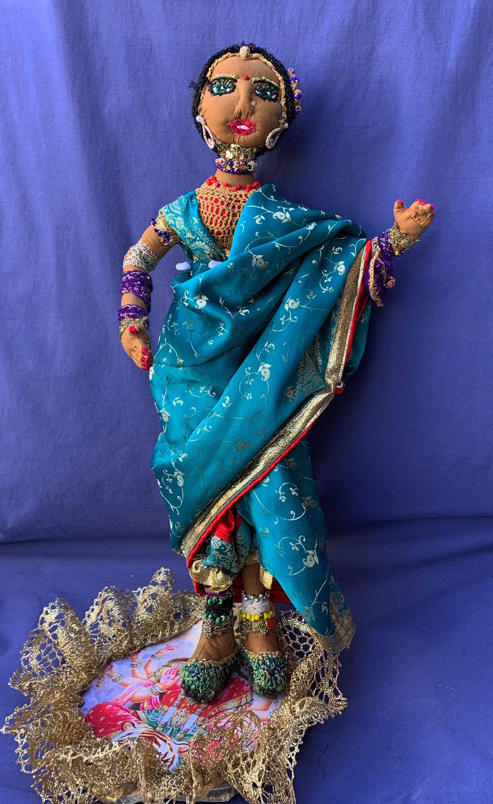 Hindu Doll in Traditional Saree - Etsy