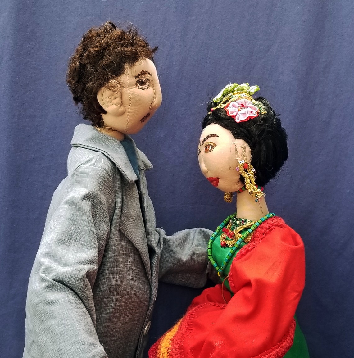 Frida and Diego An Elephant and a Dove | Etsy