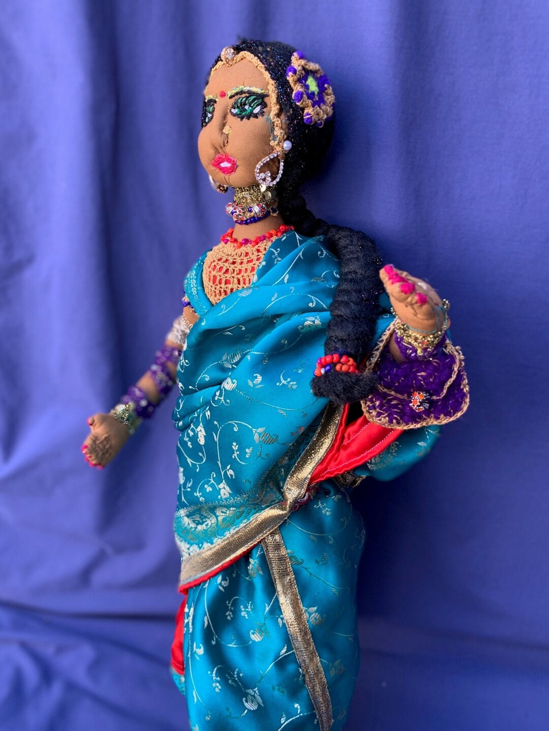 Hindu Doll in Traditional Saree - Etsy
