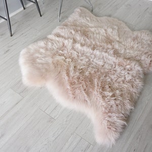 Genuine Australian Double 2 Side by Side Sheepskin Rug Extremely Soft ...