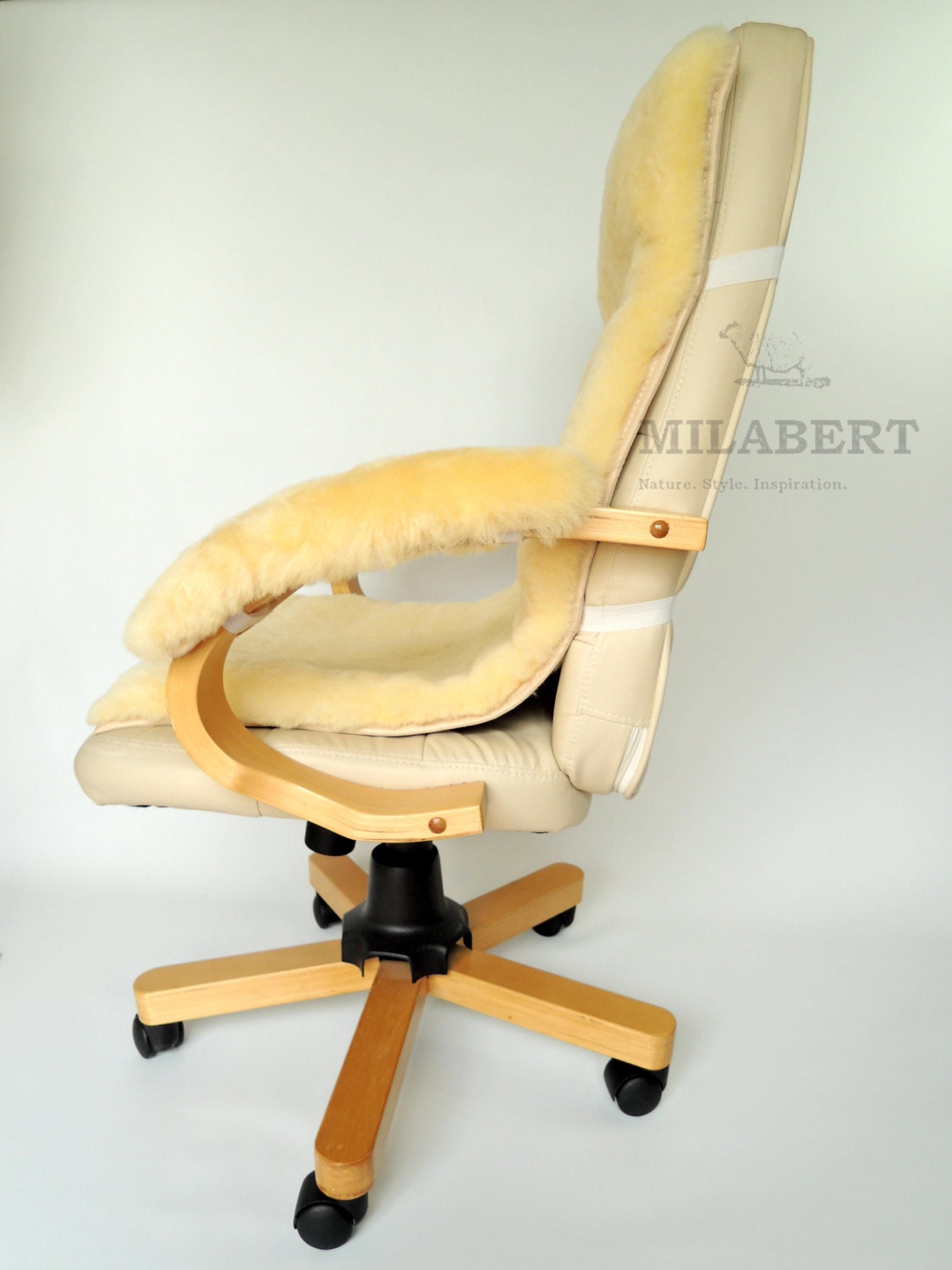 Genuine Medical Sheepskin Office Chair Cushion & Armrest Set - Etsy