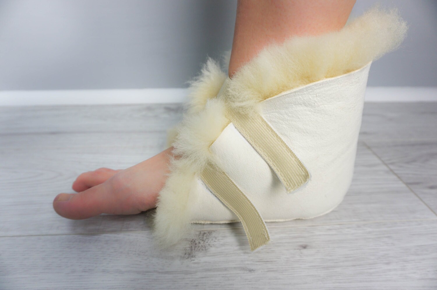 Genuine Sheepskin Heel Protector Heel Saver Sheepskin - Etsy Ireland