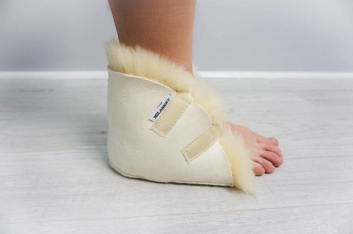 Genuine Sheepskin Heel Protector Heel Saver Sheepskin | Etsy