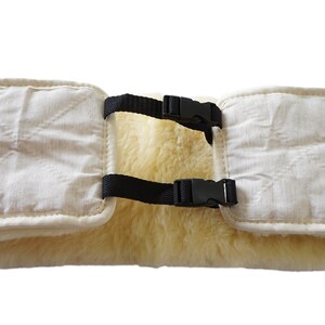 Genuine Natural Medical Sheepskin Belt | Wool Back Warmer | Lumbar ...
