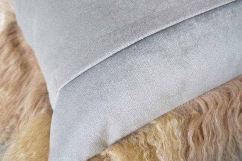 Genuine Mongolian Sheepskin Cushion Cover | Patchwork Fur Pillow ...