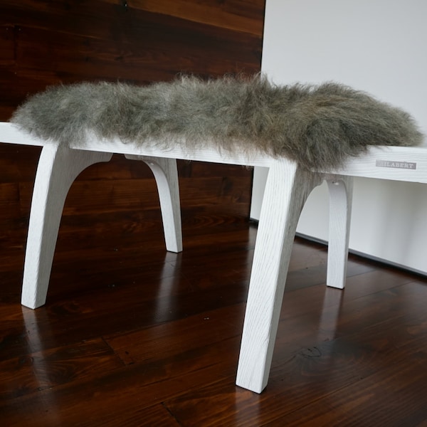 Sheepskin Bench - Etsy
