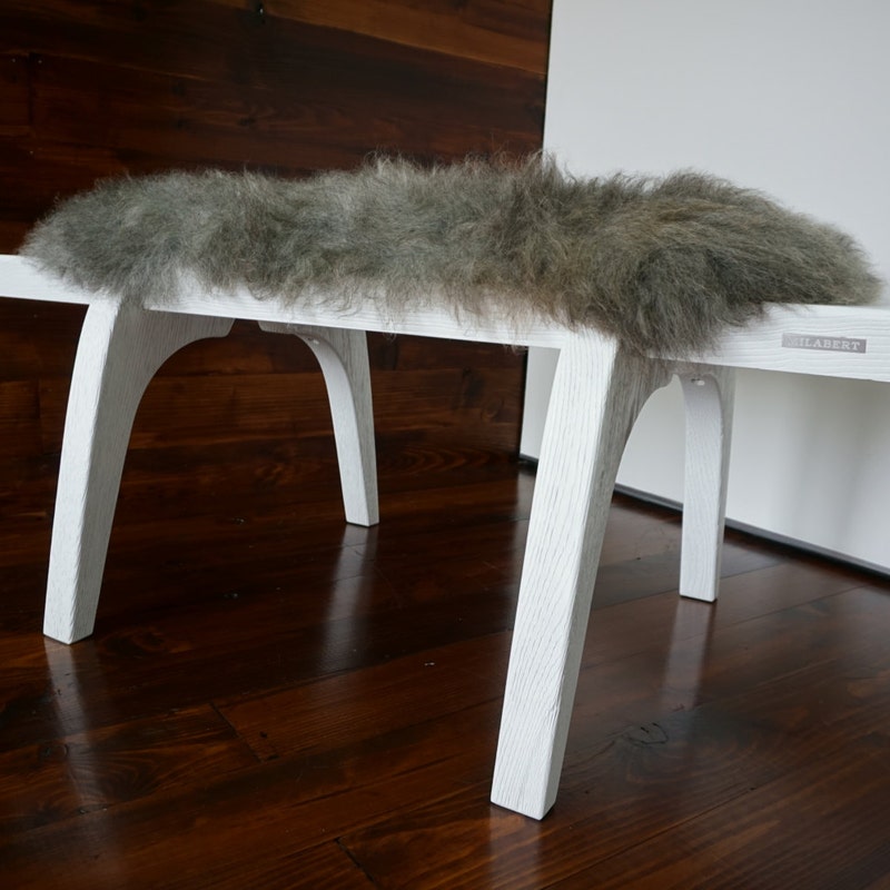 Sheepskin Bench - Etsy