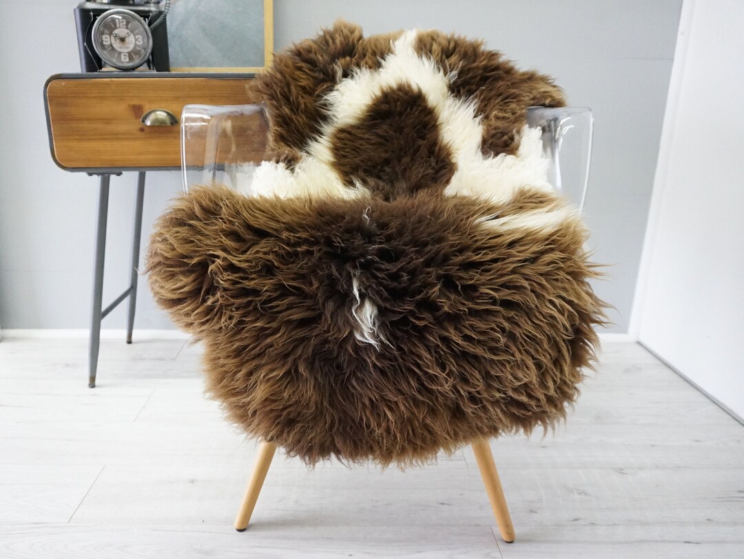 Genuine Rare Single Sheepskin Rug Sheepskin Throw Natural Sheepskin Rug ...