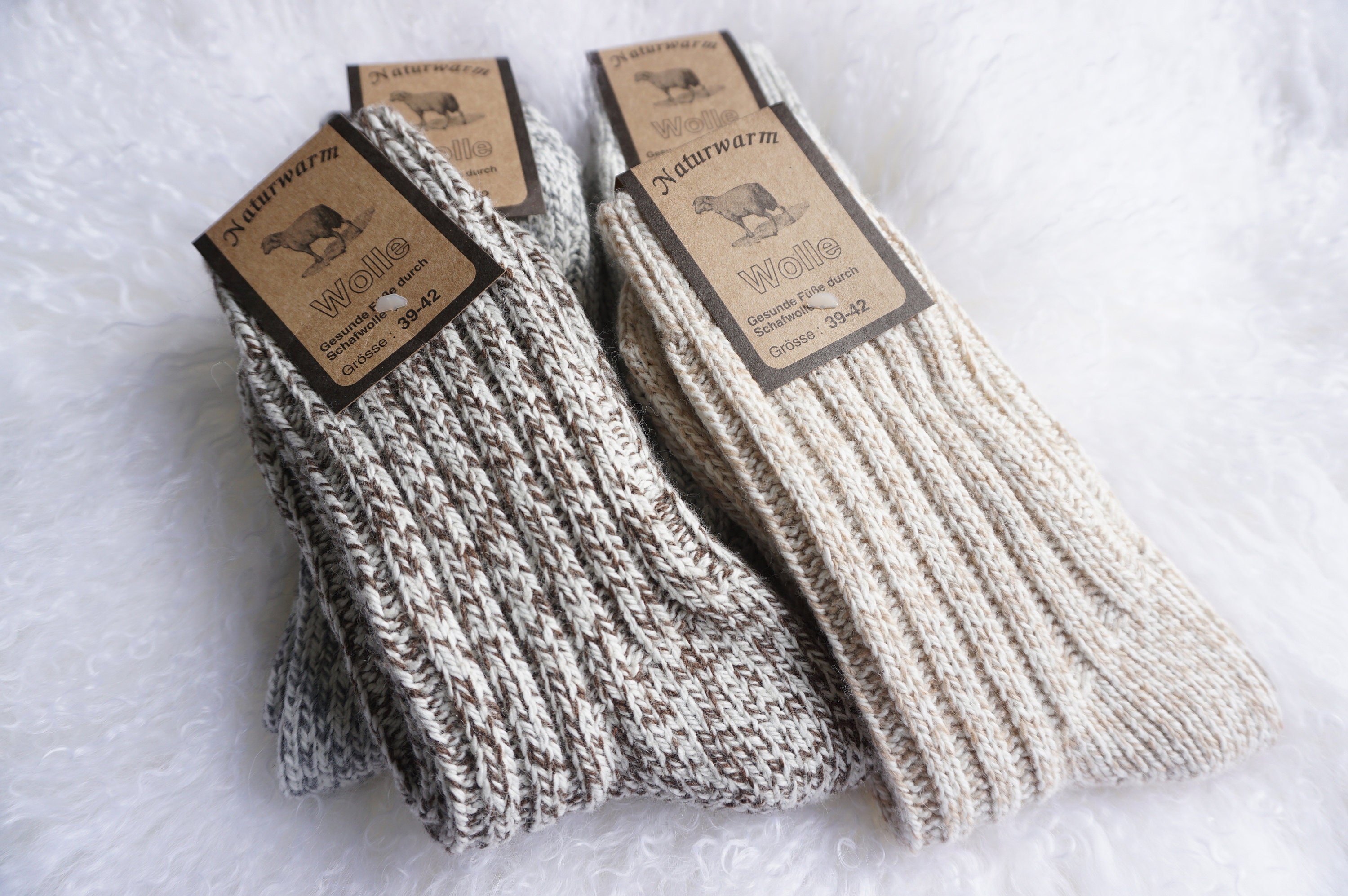 Genuine luxurious Handmade Unisex Sheep Wool Socks Wool | Etsy