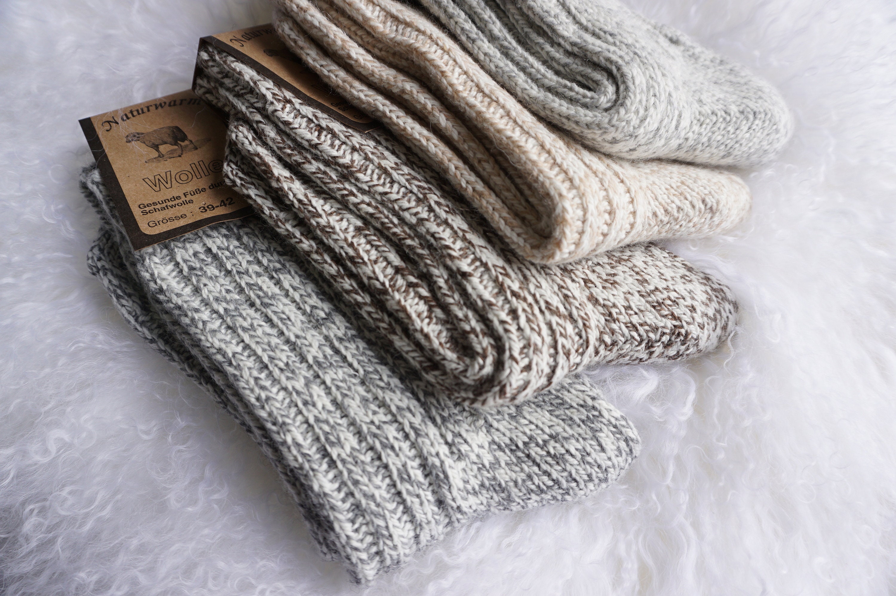 Genuine luxurious Handmade Unisex Sheep Wool Socks Wool | Etsy