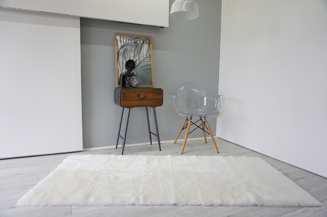 Genuine Australian Rectangular Sheepskin Rug | Sheepskin Throw ...