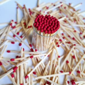 1.85" Red Tip 500 Wooden Matches for Home Decor, Wedding Favors, Crafts ...