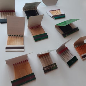 Vintage Matchbooks, Set of Green Color - Etsy