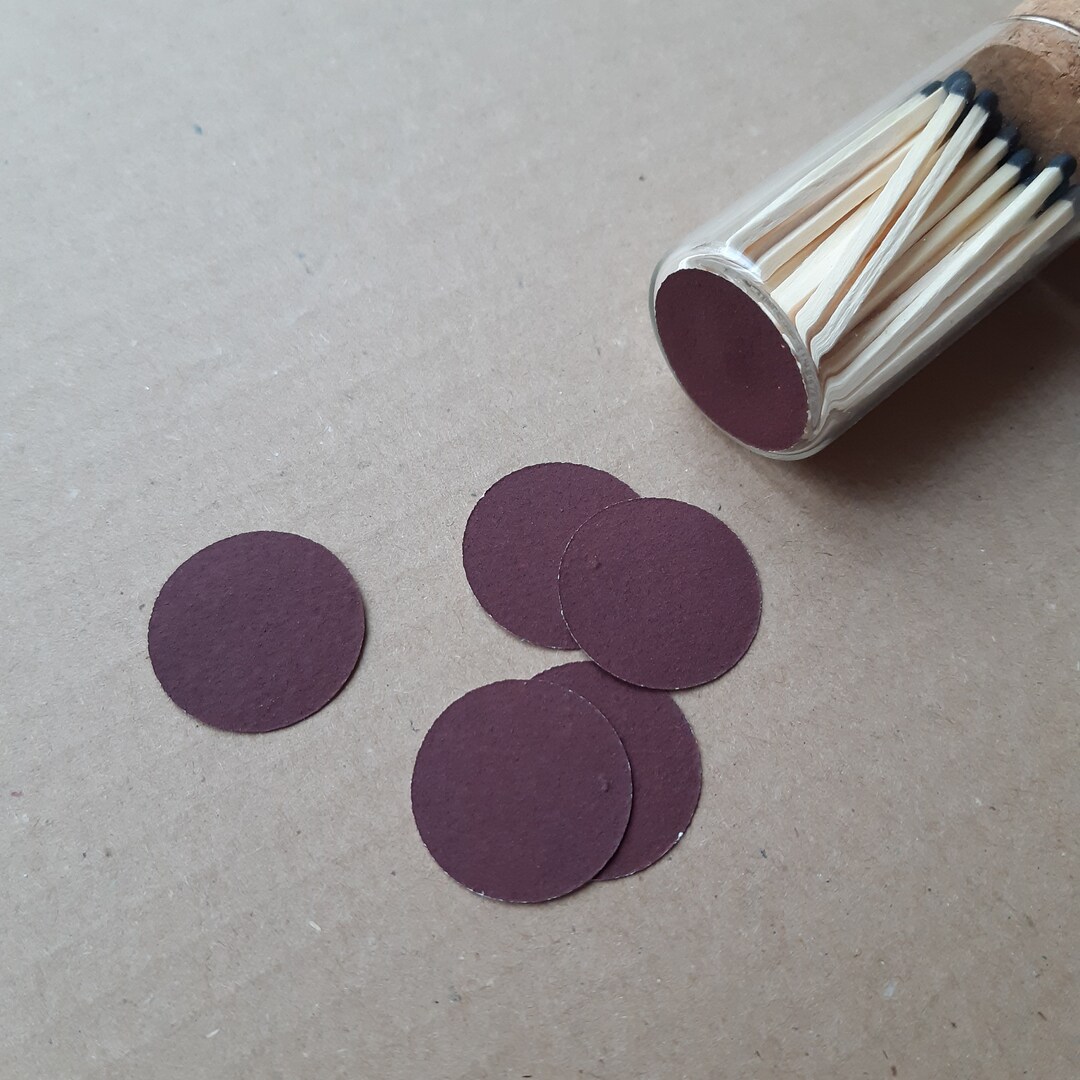 25x Striking Paper (self-adhesive) Dots 1 Inch Diameter / Sticky ...