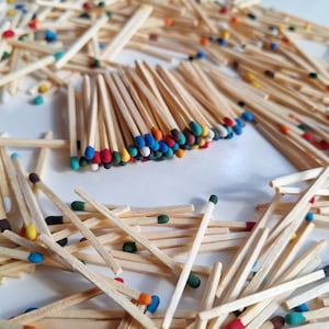 500 Colorful Matches: Mixed Head Colors, Wedding & Craft Supplies - Etsy