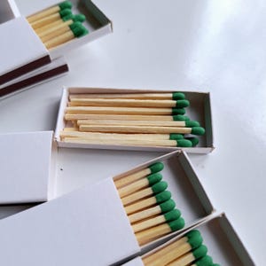 2.2" Plain White Tiny Matchboxes, Striker From One Side, Wooden Matches ...