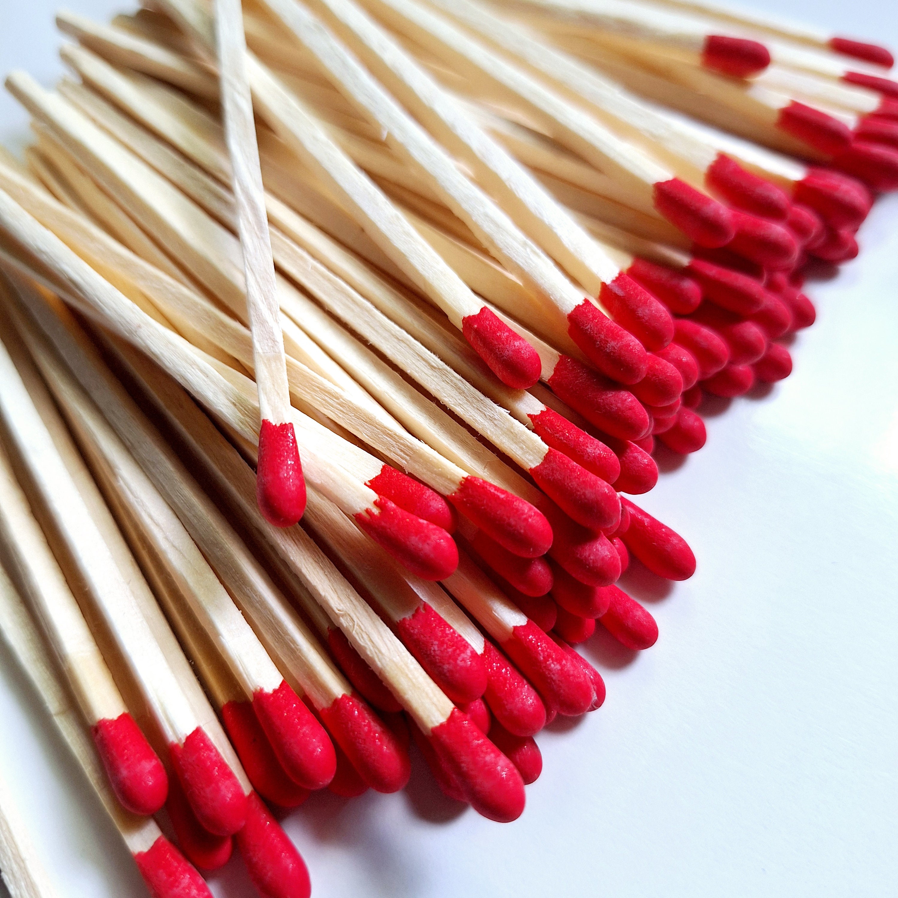 Marmalade Red Tip Matches: 3.9" Wooden Matchsticks, Strike on Box (100 ...