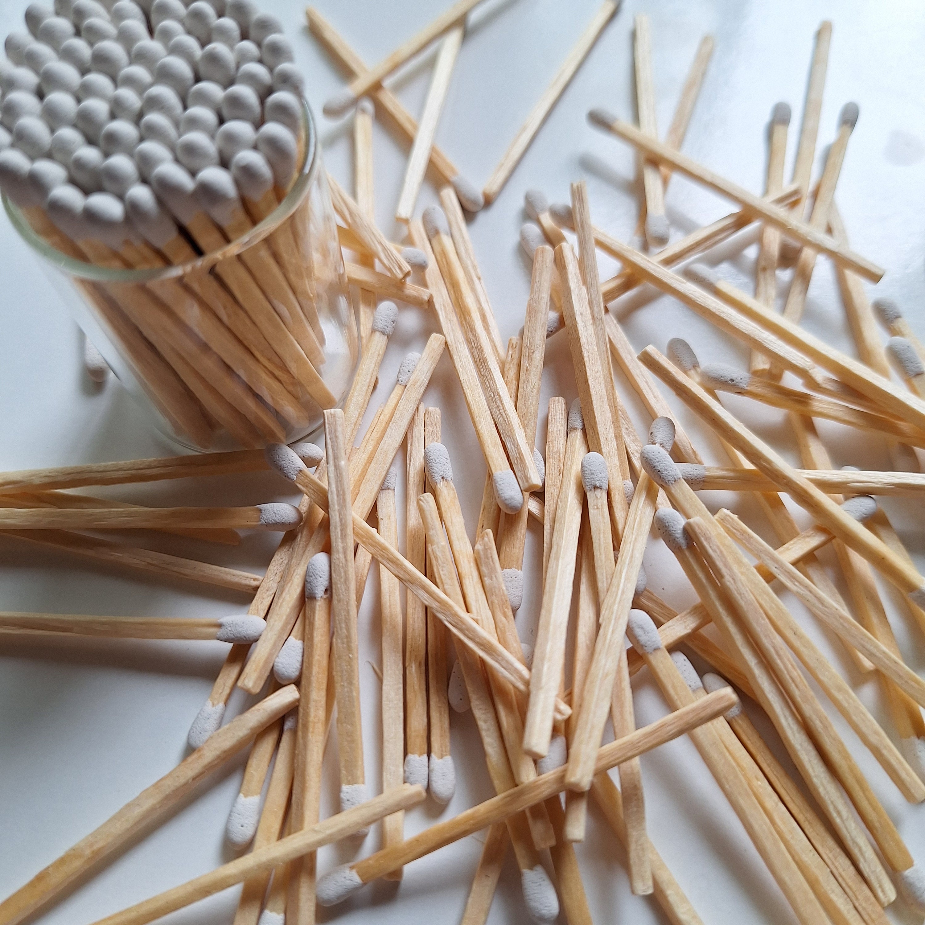 500 White Tip Matches: Aspen Wood, Wedding Decor, Crafts (1.85") - Etsy ...