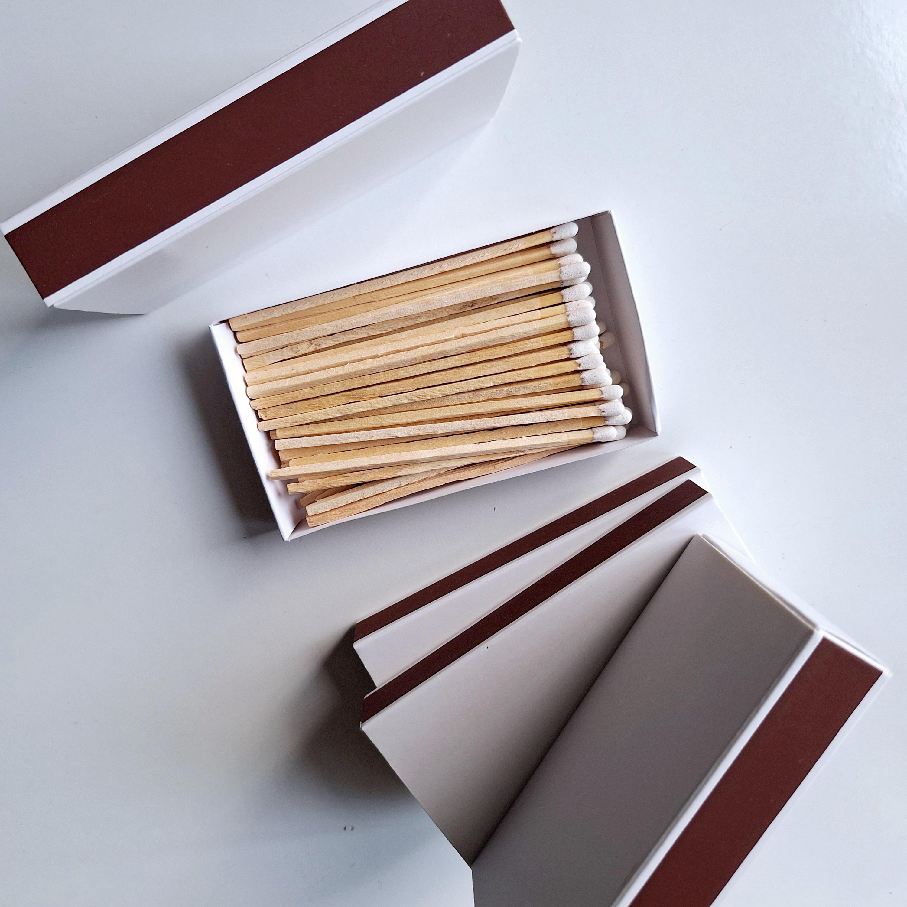 4.33" Plain White Matchbox With Wooden Matches: DIY Craft Supply - Etsy