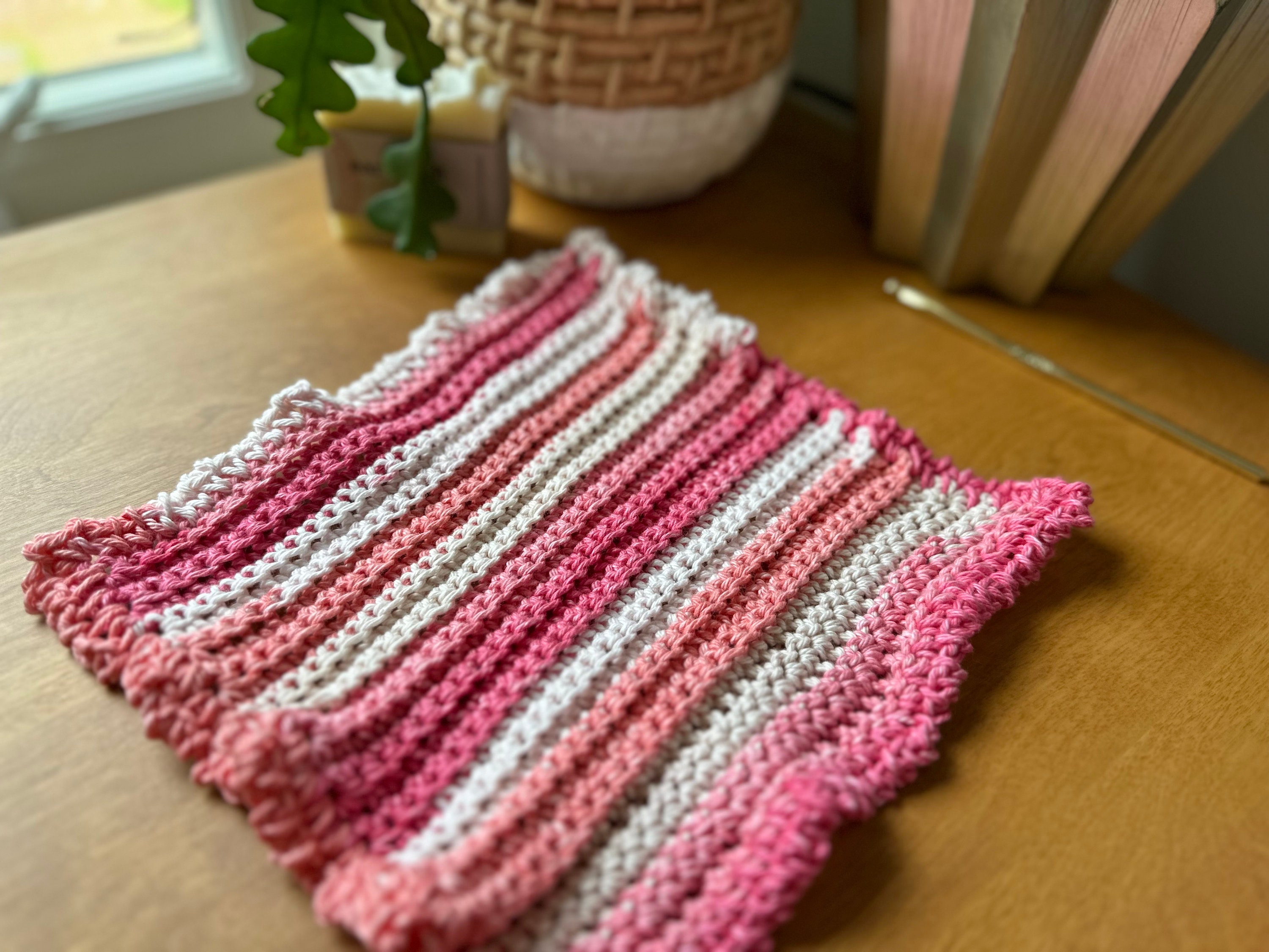 Razzle Dazzle Washcloth PDF Pattern Beginner Crochet Pattern Dishcloth ...