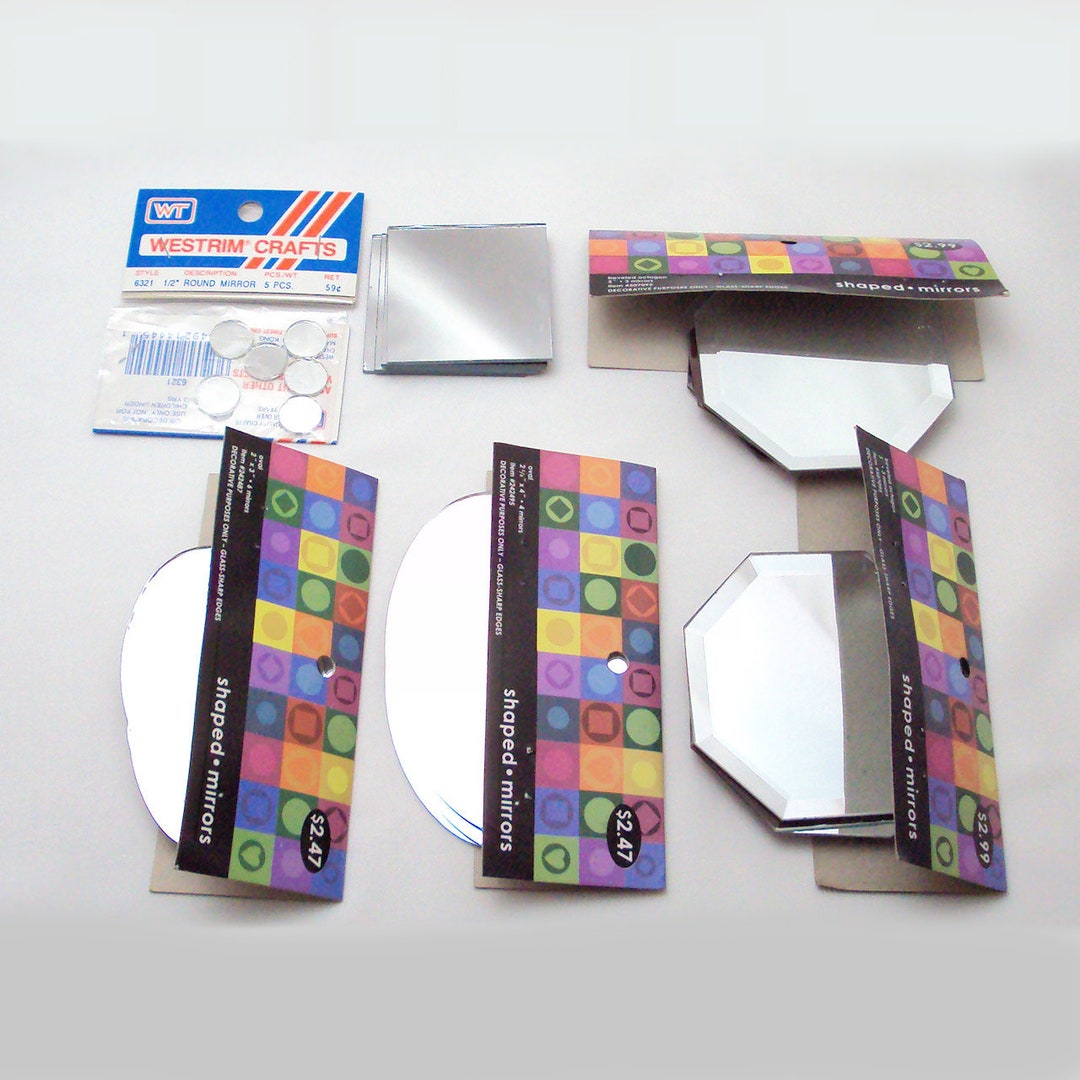 Shaped Craft Mirrors Lot - Etsy