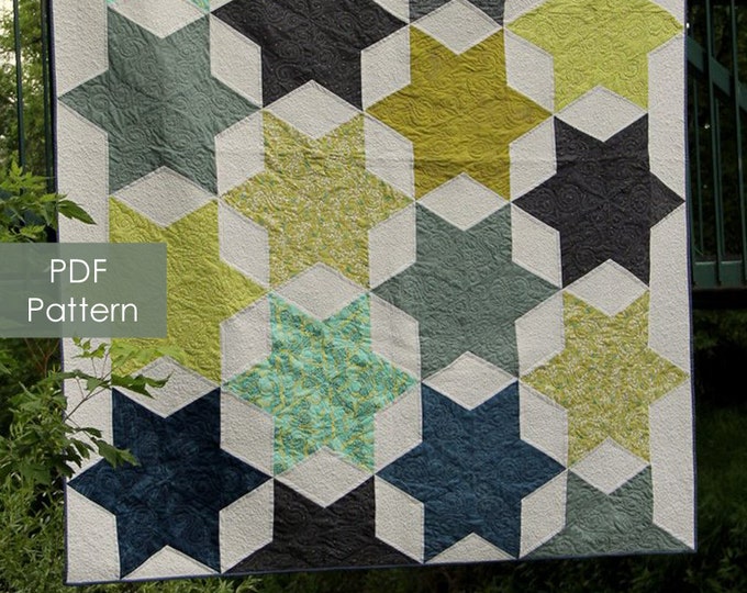 Carpenter's Star Quilt Pattern - Etsy Canada