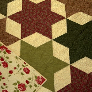 Stars Over Texas Quilt Pattern - PDF Queen Size Quilt Pattern, Instant ...