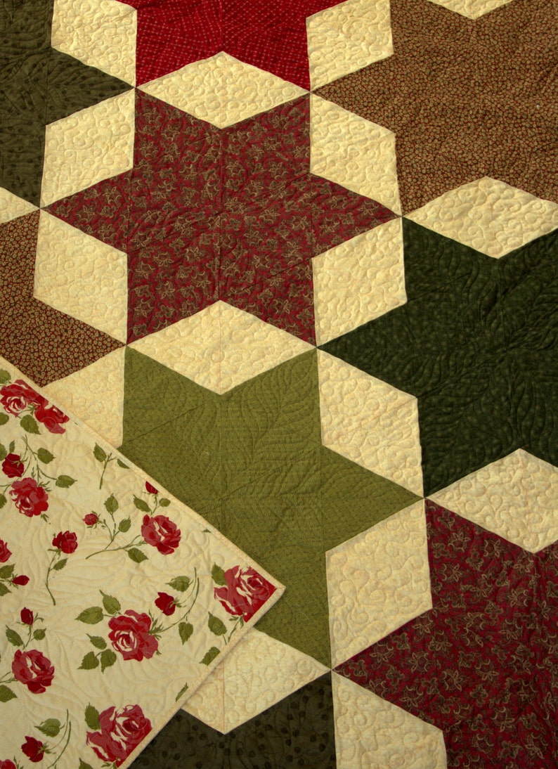 Stars Over Texas Quilt Pattern - PDF Queen Size Quilt Pattern, Instant ...