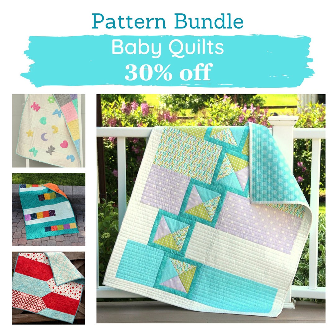 BABY QUILTS Pattern Bundle Top Selling, Quick and Easy Modern Baby ...