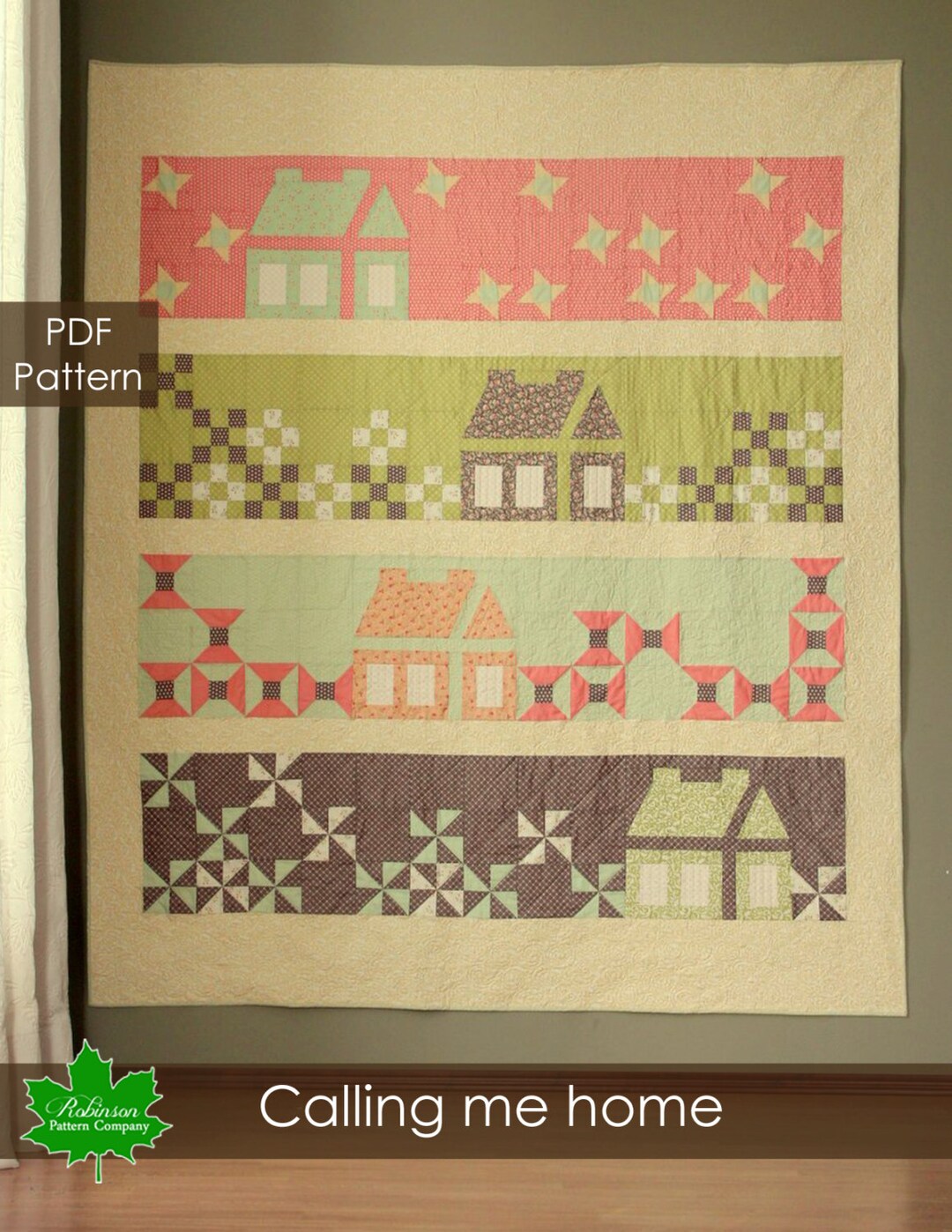 Calling Me Home - PDF Queen Size Quilt Pattern - Instant Download ...