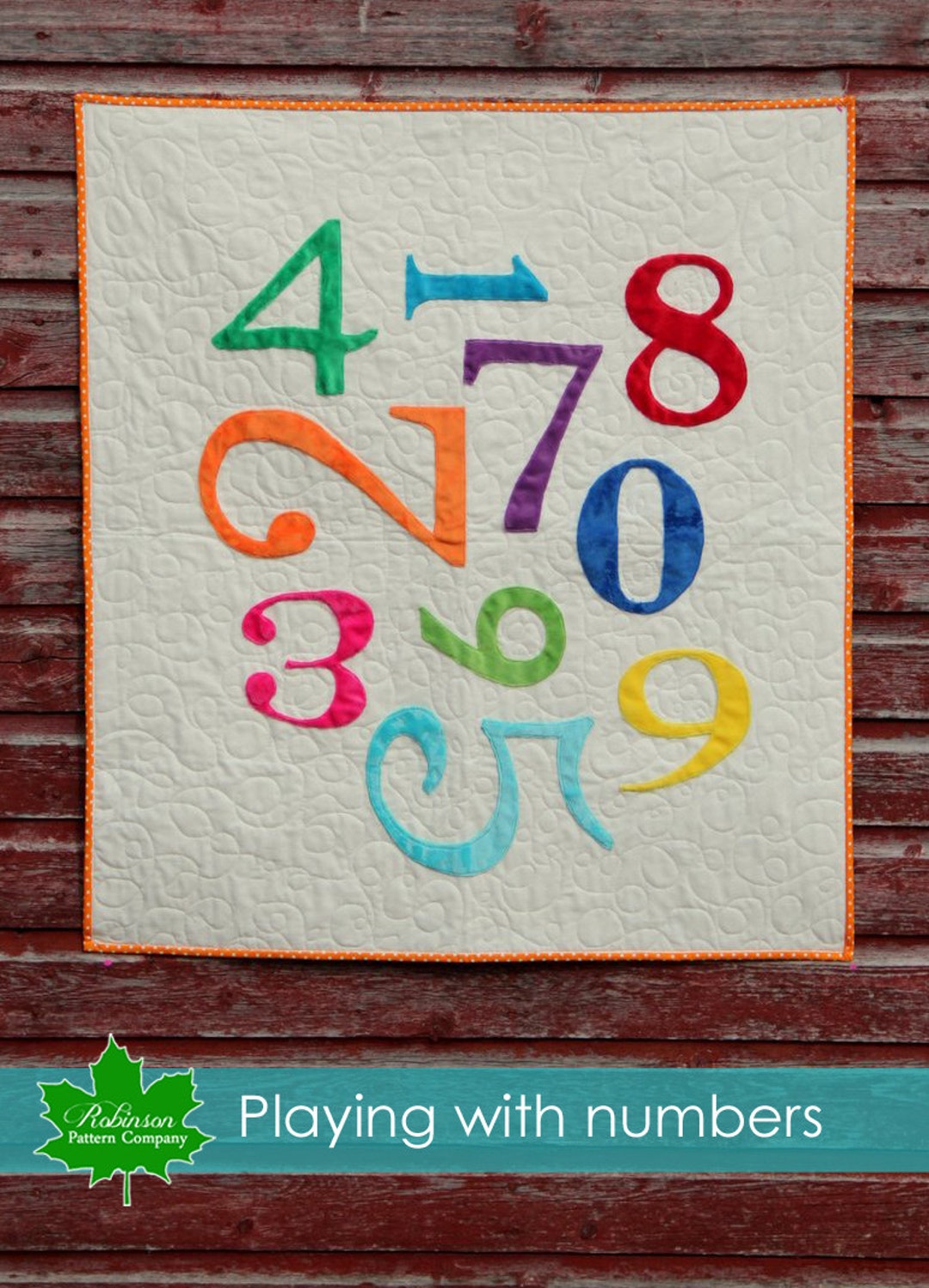Playing With Numbers Baby Quilt Pattern Printed Pattern - Etsy