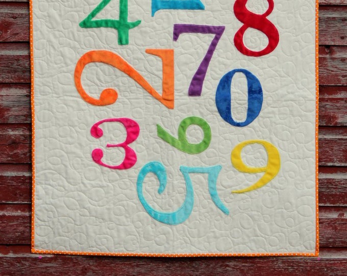 Playing With Numbers Baby Quilt Pattern - Printed Pattern Mailed Out to ...