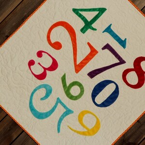 Playing With Numbers Baby Quilt Pattern Printed Pattern - Etsy